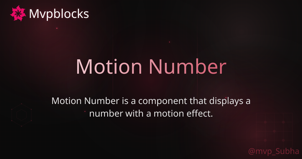 Motion Number