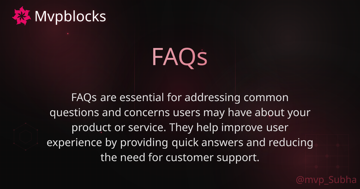 FAQs